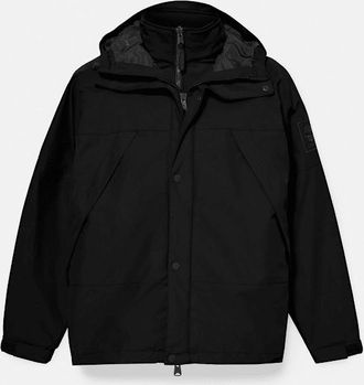 Timberland Wasserdichte Winnick 3-in-1-Jacke f&uuml;r Herren in Schwarz, Herren, Schwarz, Gr&ouml;&szlig;e