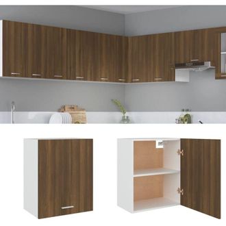 vidaXL Vidaxl - Armoire suspendue Ch&ecirc;ne marron 50x31x60 cm Bois ding&eacute;nierie