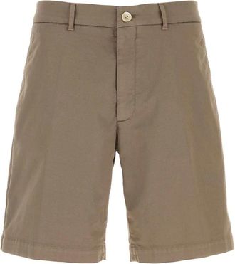 Brunello Cucinelli Homme, Shorts, Brun, Taille: S Bermuda teint en pi&egrave;ce