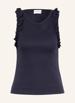 Claudie Pierlot Claudie Pierlot Top Mit R&uuml;schen blau