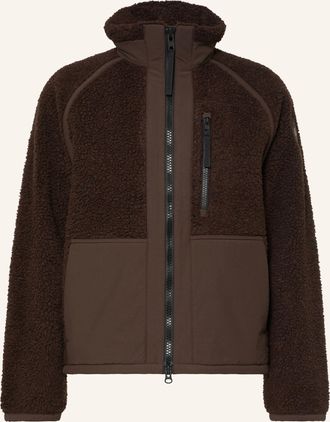 Canada Goose Teddyfell-Jacke Im Materialmix braun
