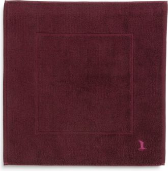 Möve Superwuschel Badteppich 60 x 60 cm aus 100% Baumwolle, Burgundy