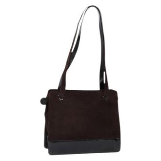 Chanel Pre-owned Wildleder Schultertasche - - Pre-owned - Damen - Braun - ONE SIZE