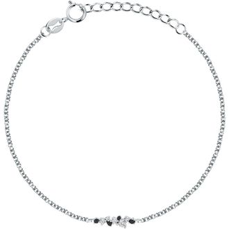 Cleor Bracelet en argent 925/1000 et zircon