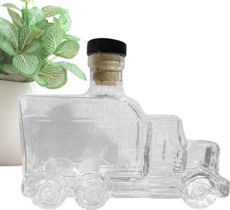 Generic Dekanter f&uuml;r Spirituosen - Ausgie&szlig;er Whisky Design Lastwagen, dekorativer Dekanter 375 ml mit Deckel f&uuml;r Getr&auml;nke, Empf&auml;nge, Hausbar, Partys, Hochzeit