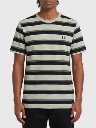 Fred Perry T-shirt en coton ray&eacute; avec logo
