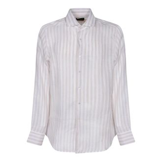 Dell'Oglio Homme, Chemises, Beige, Taille: L Casual Chemises