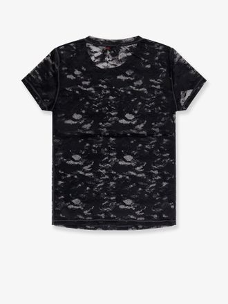 Diesel Womens Lace T-Shirt Kasia-Utlt Black Nylon Elastane T-Shirts & Jerseys