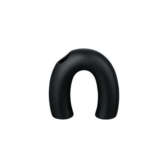 Blomus Vase KAGETSU | Farbe Black | Blumenvase aus Keramik in Schwarz | Größe S | 3,5T x 12,5B x 12,5H cm | runde Dekovase für Blumen