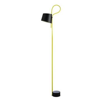 HAY Rope Trick Stehleuchte Black/Yellow Aluminium, 170cm