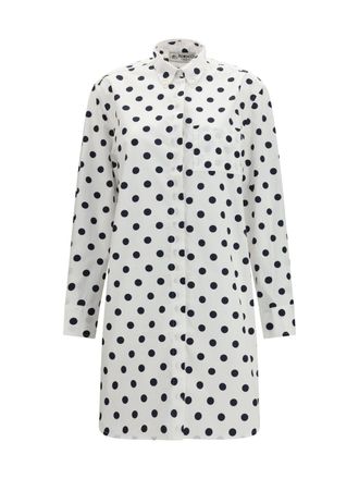 Fiorucci Womens Shirt Dress White Cotton