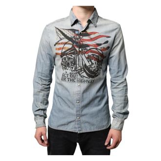 John Galliano Homme, Chemises, Multicolore, Taille: XS Button Down Casual Shirt