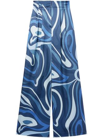 Pucci Culotte mit Print - Blau