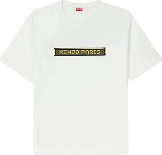 Kenzo Homme, Tops, Blanc, Taille: XL City Oversize T-Shirt