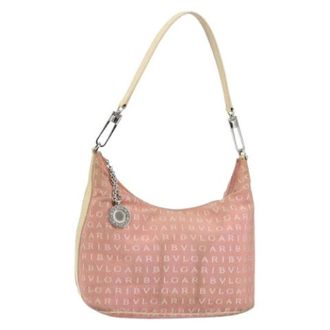 Bulgari Pre-owned Vintage Canvas Schultertasche - - Pre-owned - Damen - Rosa - ONE SIZE