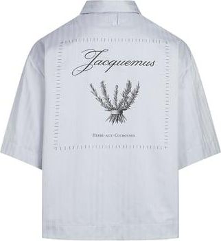 Jacquemus La chemise Cardigan ray&eacute;e en coton