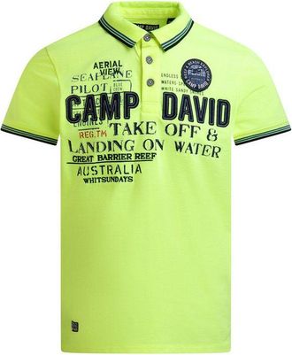 Camp David Poloshirt mit Baumwolle