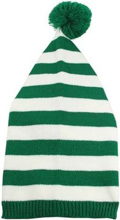 Generic Chapeau de No&euml;l en tricot ray&eacute; pour lautomne et lhiver - Chapeau de vacances chaud pour homme et femme, vert clair, Taille unique
