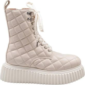 AGL Stiefel - Quilted Leather Softy Lowboot Ankle Boot - Gr. 37,5 (EU) - in Grau - f&uuml;r Damen