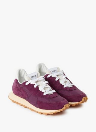 RUN OF Baskets en cuir m&eacute;lang&eacute;