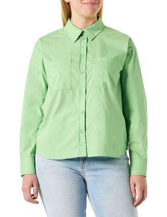 Part Two Part Two Damen Sadia Relaxed Fit Long Sleeve Shirt, Grün, 44