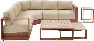 Hesperide Salon de jardin Allure 5 places beige - Hesp&eacute;ride