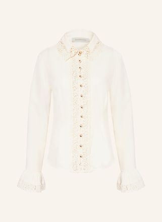 Zimmermann Hemdbluse Mit Spitze weiss