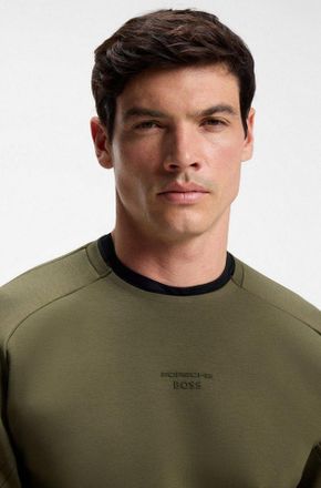 HUGO BOSS Sweatshirt Porsche Spirit 70 Capsule Collection Premium Herrenmode Innovative Geruchskontroll-Technologie HEIQ MINT