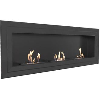 Kratki Wandkamin Bioethanol JULIET 1800 T&Uuml;V schwarz