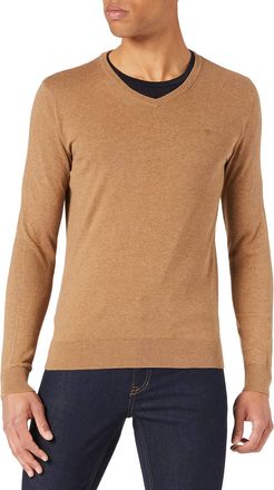 Tom Tailor Herren Basic Strickpullover mit V-Ausschnitt