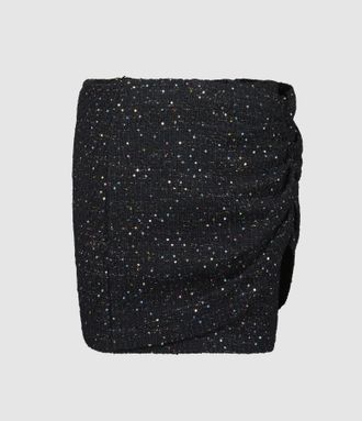 Iro Jupe Clarita Sequin Noir