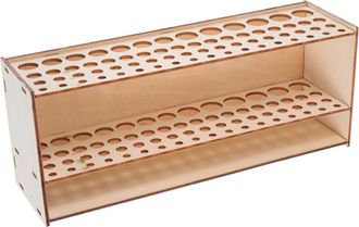 NUOBESTY Holz Pinselhalter mit Löchern Vielseitiger Stifte Marker Organizer Stabiler Schreibtisch Wandhalter für Künstler und Schüler Langlebiger Holz Stifthal