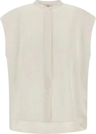 Herno Femme, Blouses et Chemises, Beige, Taille: 36 FR Chemises