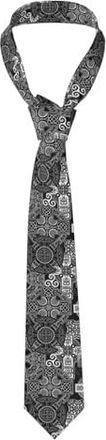 Generic Cravate DAffaires Amulette Abstraite &Agrave; Noeud Nordique Irlandais, Noire Ancienne Classique Cravates Formelle Cravate Pour Mariage Accessoires Remise De