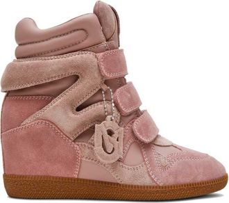 Steve Madden Mavis - Baskets compens&eacute;es en daim - Rose