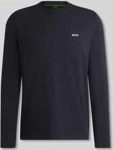 HUGO BOSS Regular Fit Langarmshirt aus Baumwoll-Mix Modell TEE LONG