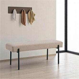 Pier Import Banc dentrée gris minéral, style moderne BRUGES