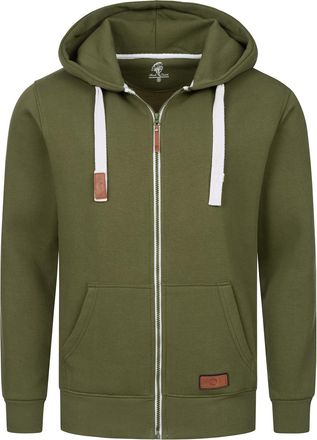 Rock Creek Herren Kapuzenpullover mit Rei&szlig;verschluss Pullover Hoodie Kapuzenjacke Sweatshirt Kapuzensweatjacke Kapuzenpulli H-341 Dunkelgr&uuml;n 3XL