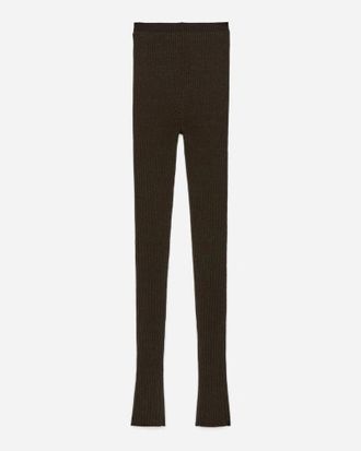 Arket Rippstrickleggings -Braun