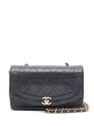 Chanel sac porté épaule Diana Flap (1991-1994) - Noir