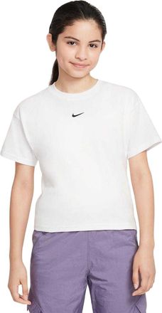 Nike T-Shirt f&uuml;r M&auml;dchen, Regul&auml;r (Wei&szlig;/Schwarz)