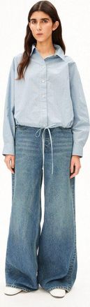Armedangels Langarmbluse MINI-CHECK Bluse aus 100% Bio-Baumwolle Oversized Fit