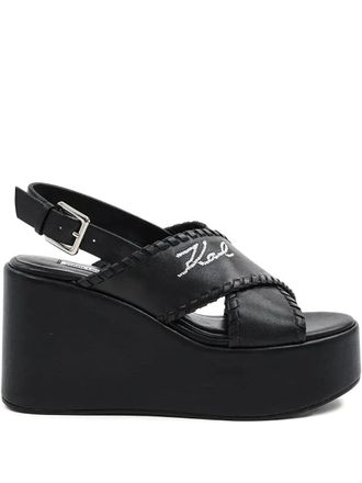 Karl Lagerfeld sandales Wendy 120 mm - Noir