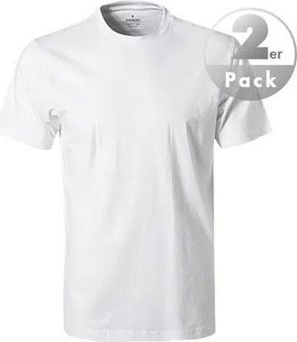 Ragman Herren T-Shirts wei&szlig; Baumwolle