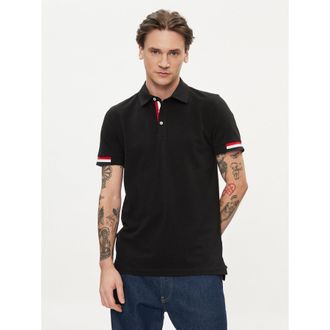 Geox Poloshirt M4510L T2649 F9000 Schwarz Regular Fit