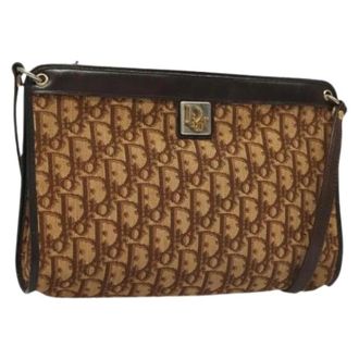 Dior Pre-owned Trotter Canvas Schultertasche - - Pre-owned - Damen - Braun - ONE SIZE