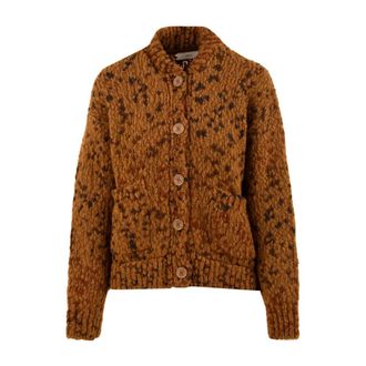 Akep Strickjacke mit gro&szlig;en Taschen - - Knitwear - Damen - Braun - M