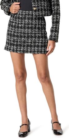 The Drop Caen Mini Skirt Rock, Schwarzer Boucl&eacute;, S