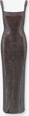 Self Portrait Long dress with all-over rhinestones - SELF PORTRAIT - gender_Woman