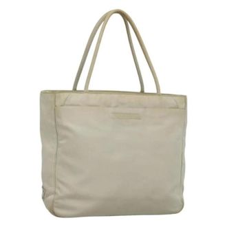 Prada Pre-owned Nylon sacs-prada - Femme - Pre-owned - Beige - Taille: ONE Size
